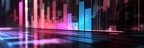 Abstract Digital Data Visualization With Glowing Lines Premium Ai Generated Image