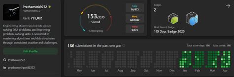 Leetcode 365daysofcode Dsa Problemsolving Codingchallenge