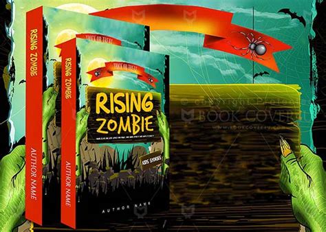 Horror Book Cover Design Rising Zombie