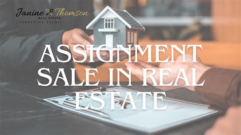 What Is An Assignment Sale In Bc Real Estate Janine Thomson