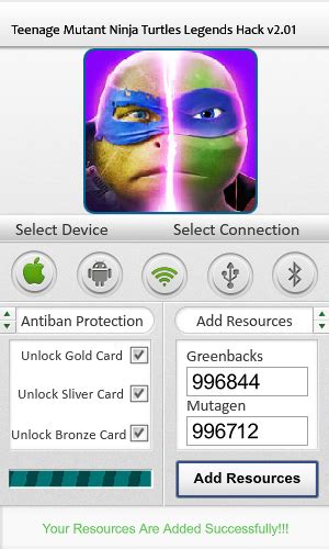 Teenage Mutant Ninja Turtles Legends Hack All Resources ~ Download Game