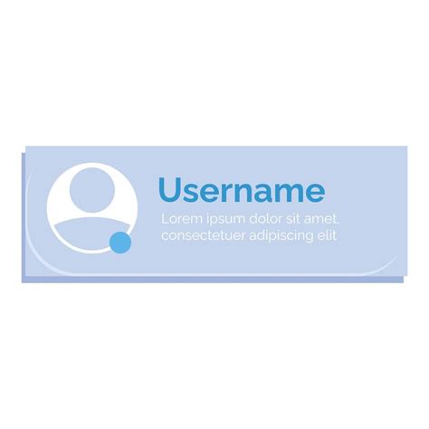 minimalist user interface element showing username field 50042133 vector art at vecteezy