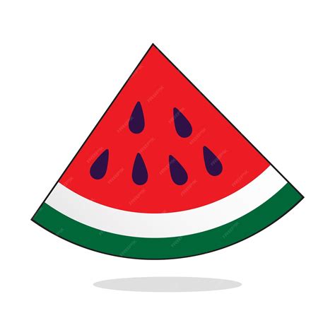 Premium Vector Watermelon Slice Illustration
