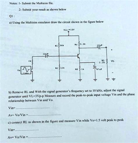 solved text notes submit the multisim file 2 submit your result