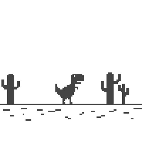 Pixilart Chrome Dino Run By Vincentvanpixel
