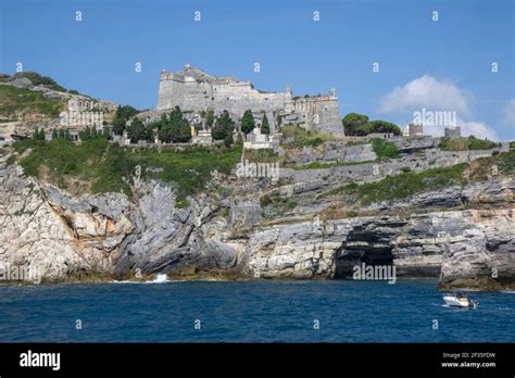 Italy Liguria Porto Venere Castle Castello Doria In The Cinque