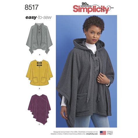 Simplicity Poncho Pattern Pattern Tips Archive