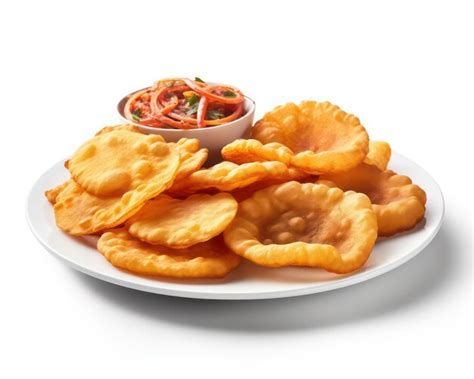 Premium Ai Image A Plate Of Hyperrealistic Puri Bhaji Takes Center