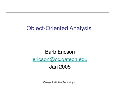 Ppt Object Oriented Analysis Powerpoint Presentation Free Download