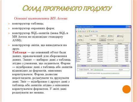 База даних Access Загальна характеристика програми презентация онлайн