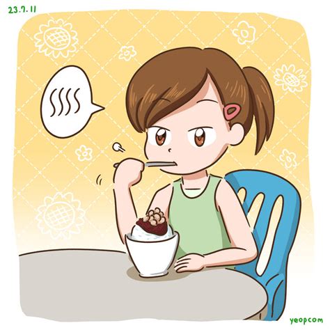 Girl Eating Shaved Ice By Yeopcom On Deviantart