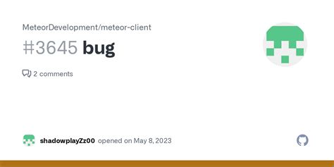Bug · Issue 3645 · Meteordevelopmentmeteor Client · Github