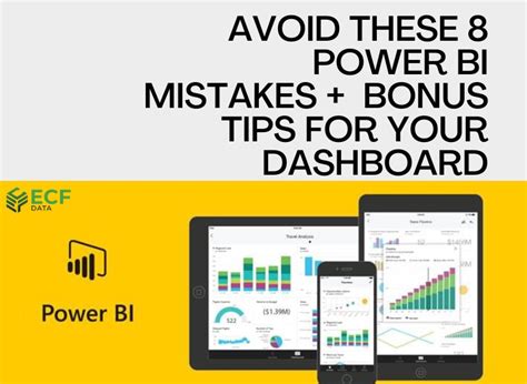 Avoid These 8 Power BI Mistakes And BONUS 8 Tips To Make Your Dashboards Better ECF Data