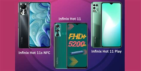 Beda Infinix Hot 11 Vs Infinix Hot 11s NFC Vs Infinix Hot 11 Play Pricebook