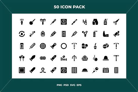 Contraceptive Methods Icons An Icon By Eljan Contraception Methods
