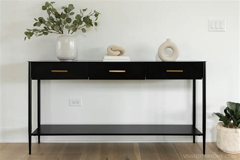 15 Black Console Tables For Every Design Style Viv And Tim