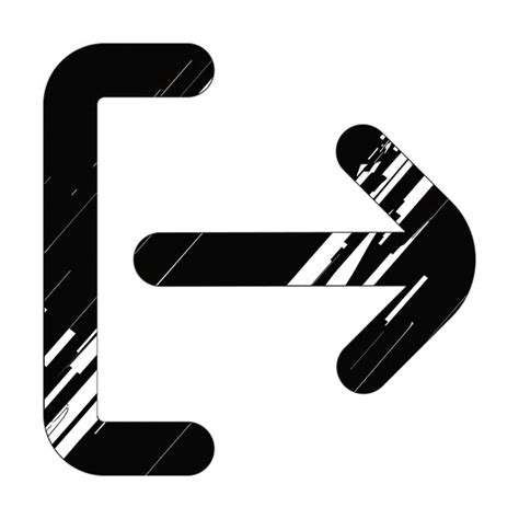 Exit Icon Black And White Diagonal Texture Premium AI Generated Image