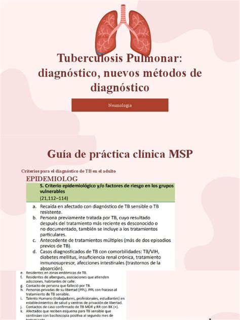 Diagnóstico Tuberculosis Pdf Tuberculosis Mycobacterium