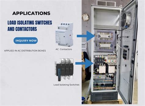 AC Load Isolation Switch And Contactor Installation In AC Energy Storage Cabinets
