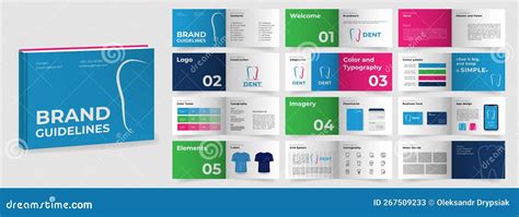 Brand Guidelines Template Corporate Identity Presentation In A4 Size