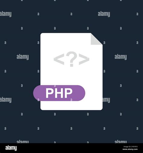 Php File Icon Hypertext Preprocessor Programming Language Vector