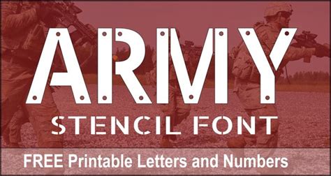 Military Stencil Letters Printable
