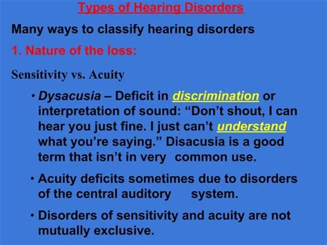 Hearing Disorders Pdf