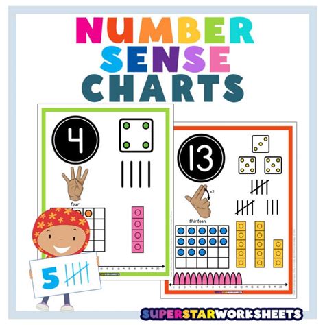 Number Sense Charts Superstar Worksheets