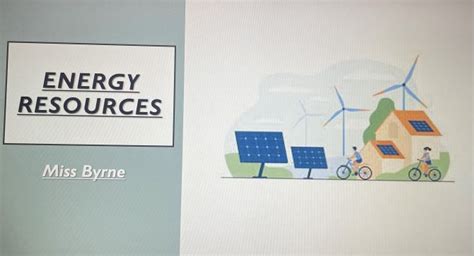 Energy Resources Powerpoint Lesson Plans