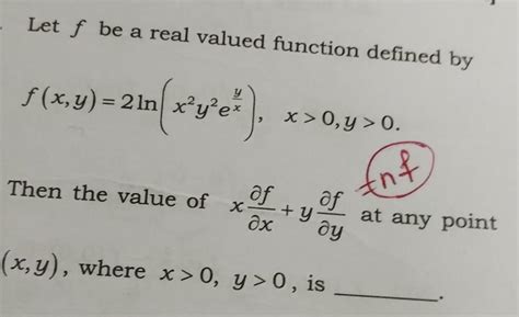 Solved Let F Be A Real Valued Function Defined Chegg