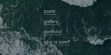 GitHub Victoriadrake Hugo Theme Sam A Simple And Minimalist Theme For Hugo With A Focus On