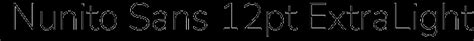 Nunito Sans 12pt Extralight Font Free Download Maisfontes