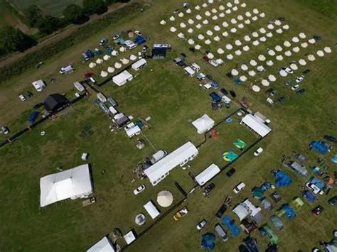 Aerial Photos Show 1000 Swingers Descend On Sleepy Village For Uks