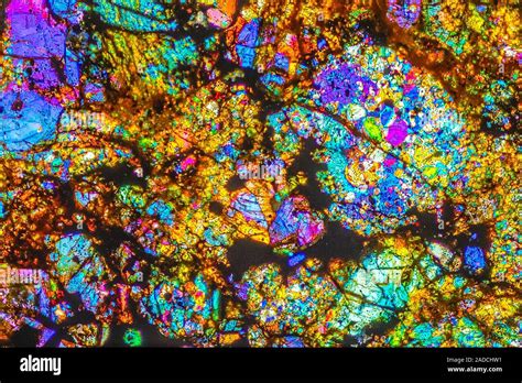 Polarised Light Micrograph Of A Thin Section Microscopic Slide Of The Sau 089 Sayh Al Uhaymir