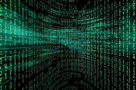 premium ai image matrix binary code background ai generative
