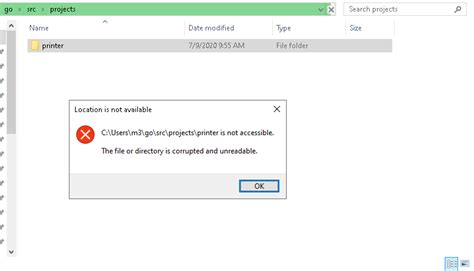 Data Recovery Directory Is Not Accessible The File Or Directory Is
