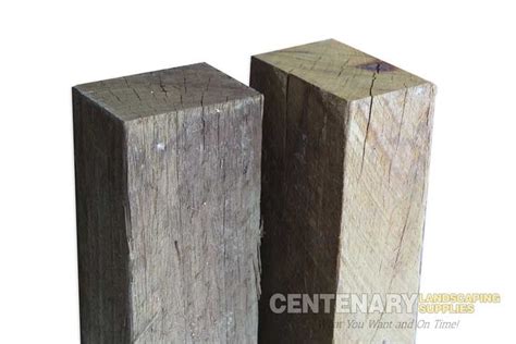 Acq Treated Hardwood Fence Posts 2 4m 100x75mm Centenary Landscaping