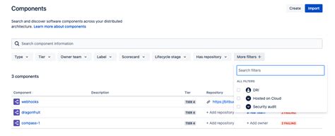 Filter Your Software Catalog With Dropdown Custom Fields In Compass