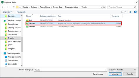 Importação de Arquivo CSV e Hacks