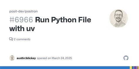 Run Python File With Uv Issue Posit Dev Positron GitHub