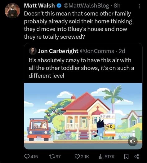 Matt Is Upset With Checks Notes A Plot Point In Bluey R