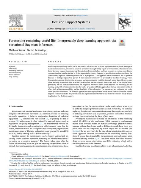 pdf forecasting remaining useful life interpretable deep learning