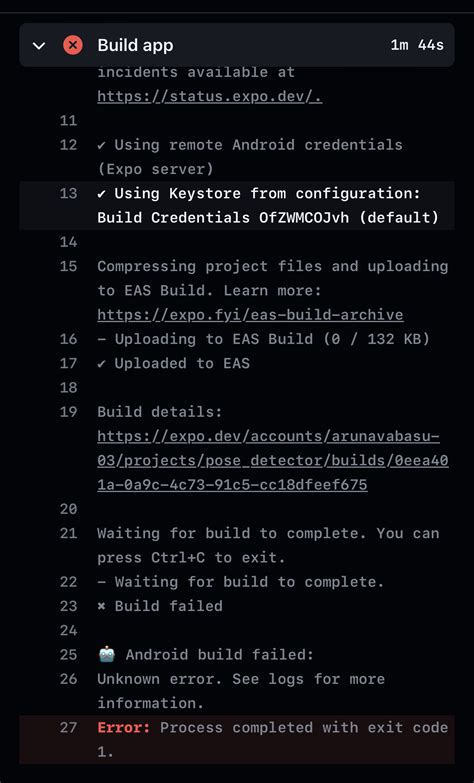 Build Falling For The Expo Build Command Issue Expo Expo Github Action GitHub