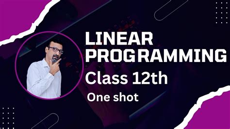 linear programming class 12th one shot youtube
