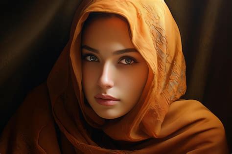 Premium Photo Inspiring Muslim Woman Portrait Generate Ai