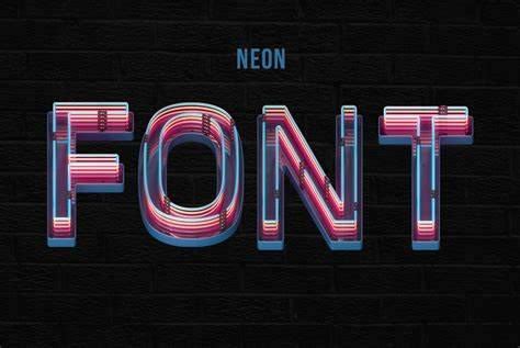 Neon Retro Font By YourCaptainAwesome On DeviantArt