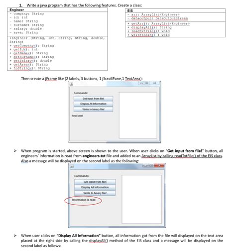 Solved Write A Java Program That Has The Following Chegg