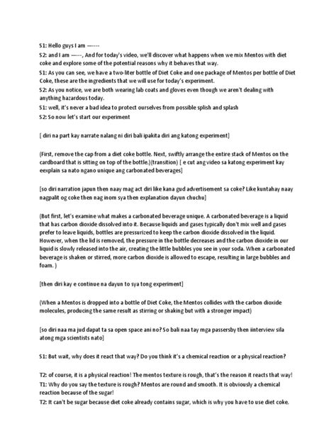 Chem Script Pdf Chemical Reactions Soft Drink Chem Script Pdf Chemical Reactions Soft Drink
