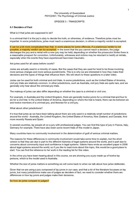 Episode 5 Transcripts The University Of Queensland Psyc2361 The