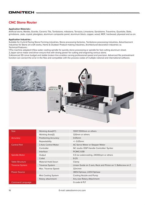 Omni Cnc Stone Router Pdf Woodworking Arts And Crafts